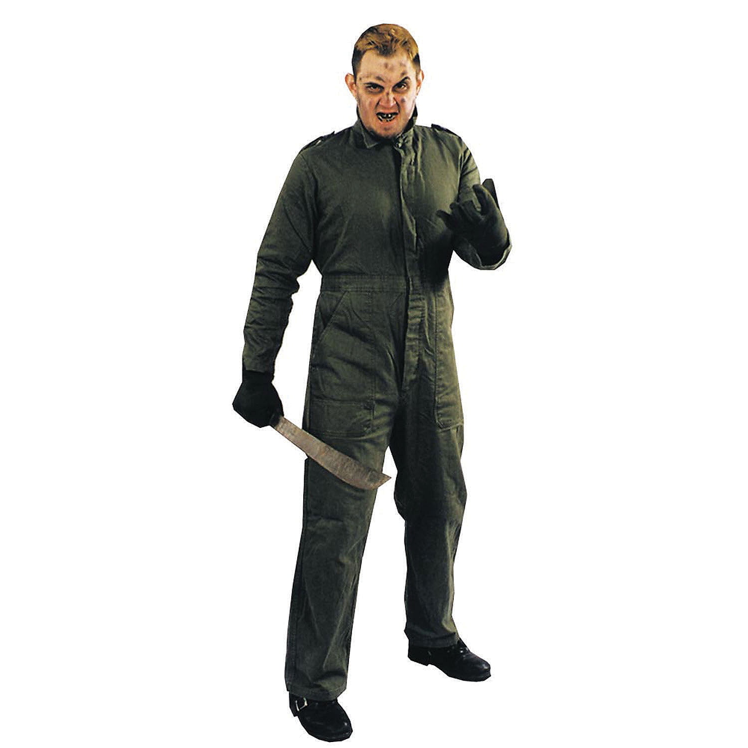 Underwraps Men's Cursed Army Jumpsuit Costume - One Size Fits Most ...