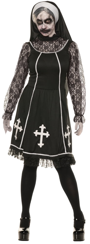 Women's Sister Mary Evil Nun Costume Dress Medium 8-10 - Walmart.com