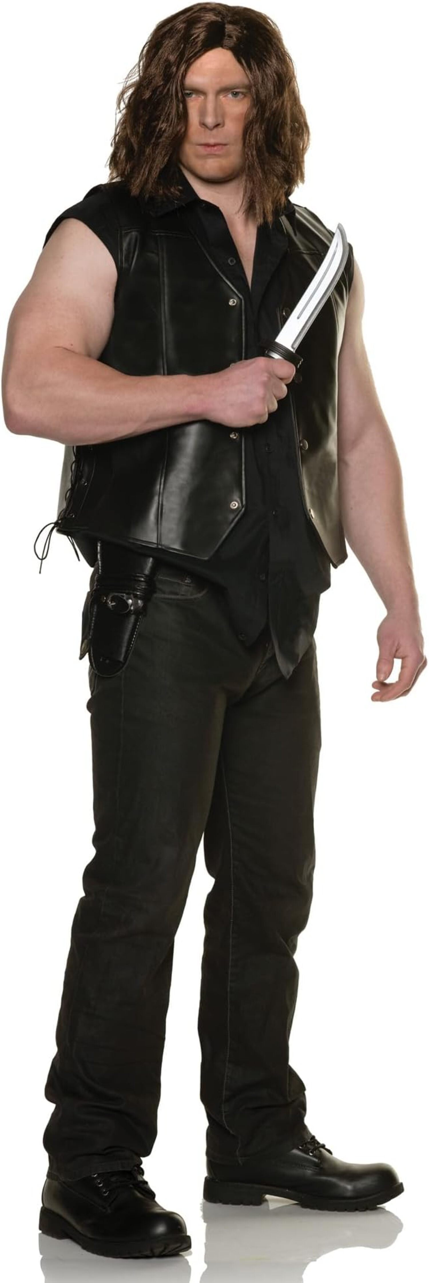 Underwraps The Walking Dead Daryl Dixon Adult Costume Biker Vest | XXL ...