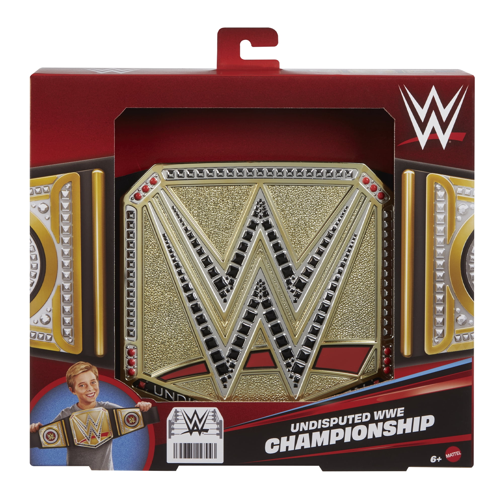 Undisputed WWE Championship (Gold) - Toy Wrestling Belt Mattel WWE Toy ...