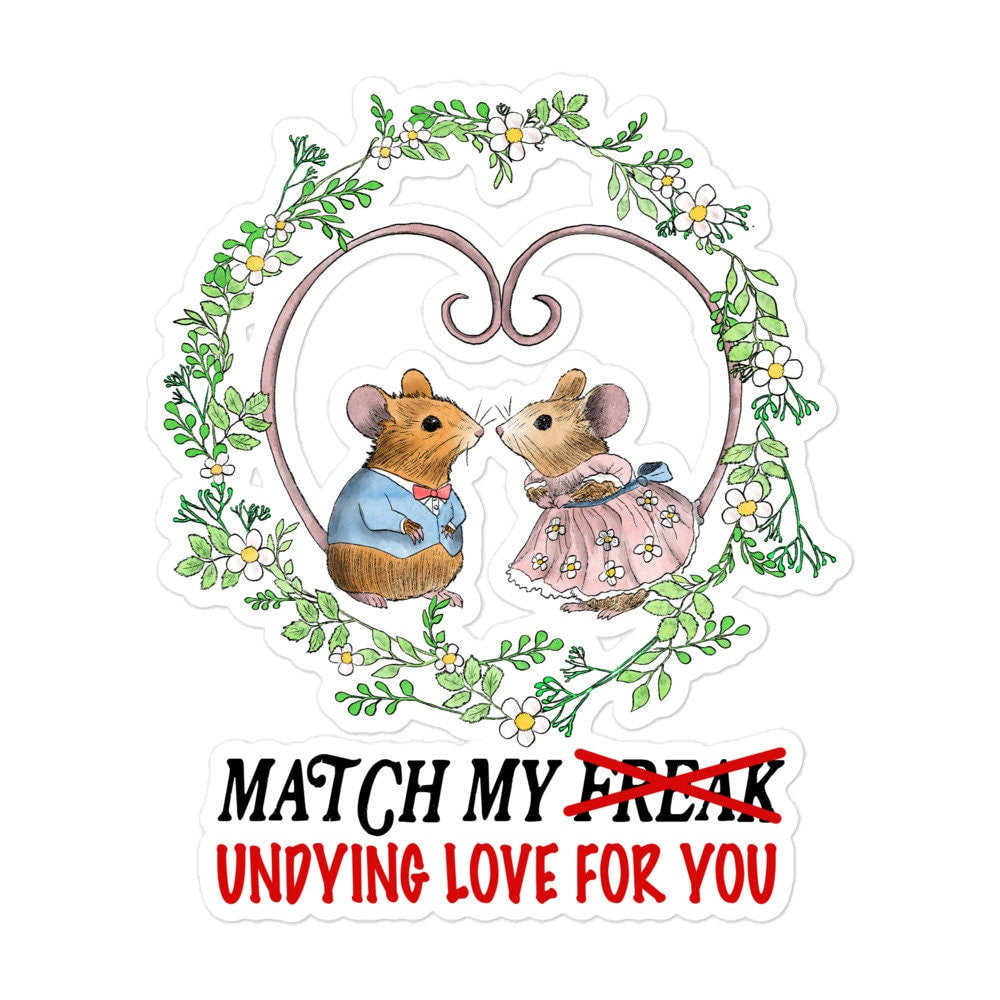Undying Love Bubble-Free Stickers Vinyl Decal Cute Sticker Aesthetic ...