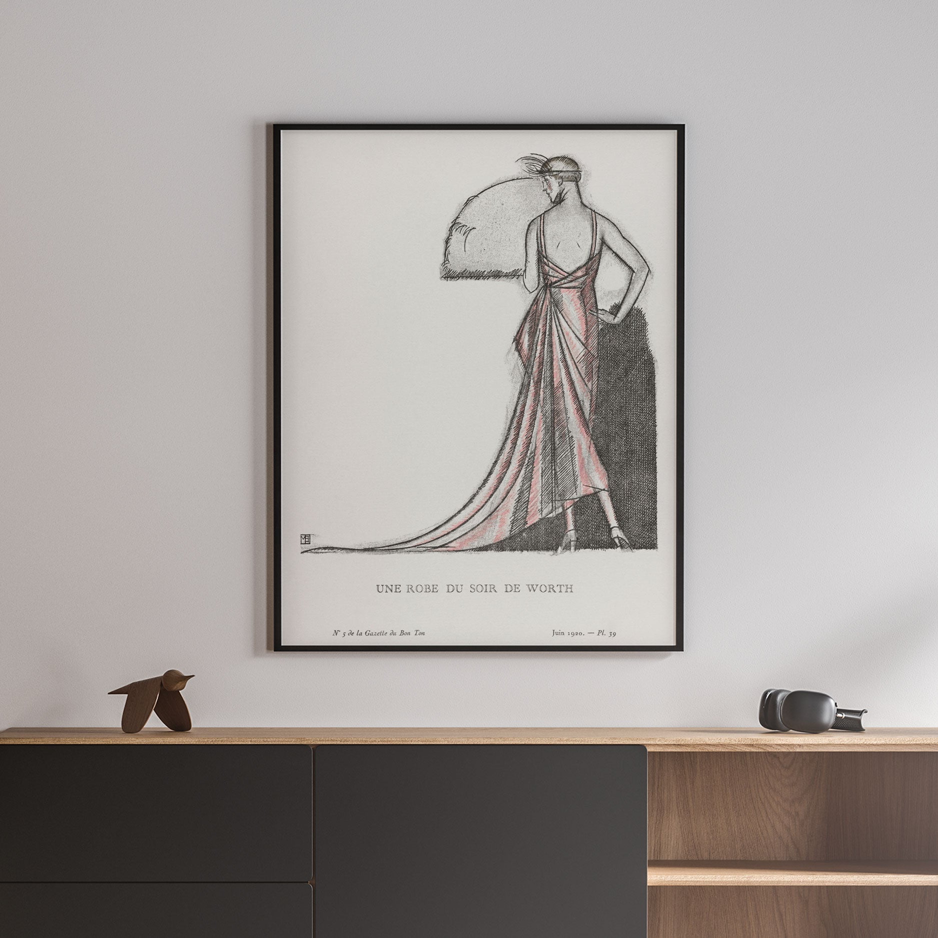 Une Robe du Soir de Worth - 1920 | Bernard Boutet de Monvel | Premium ...