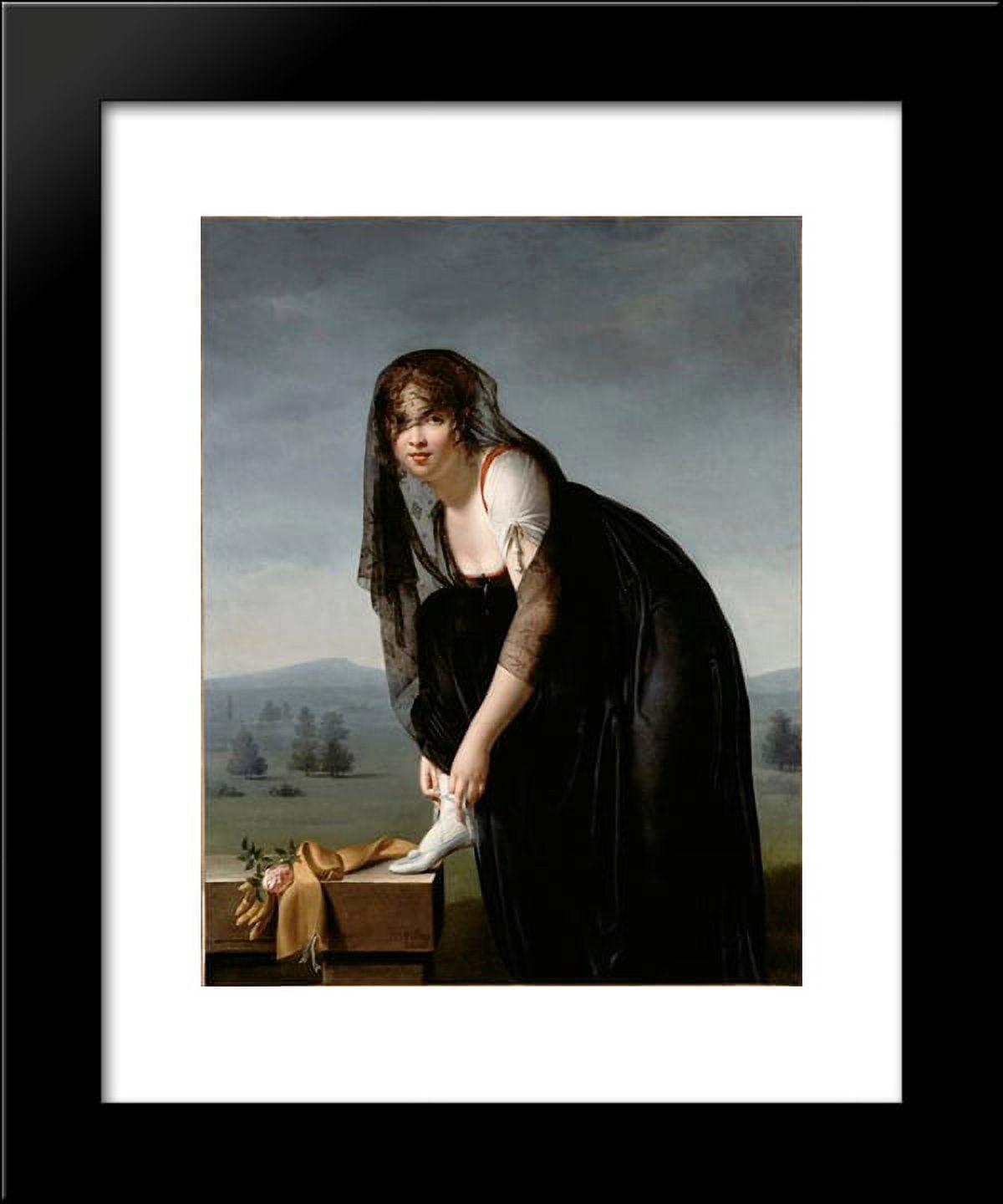 Une étude de femme d'après nature (Portrait de Madame Soustras) 20x24 ...