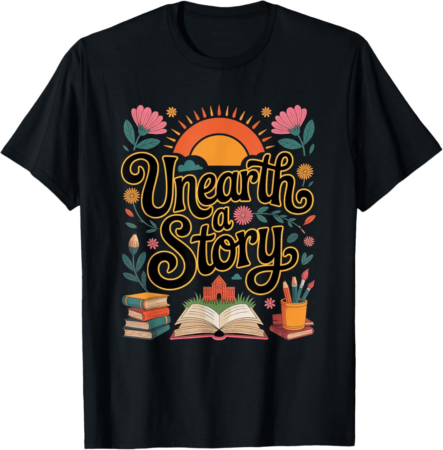 Unearth A Story Boho Style T-Shirt - Walmart.com