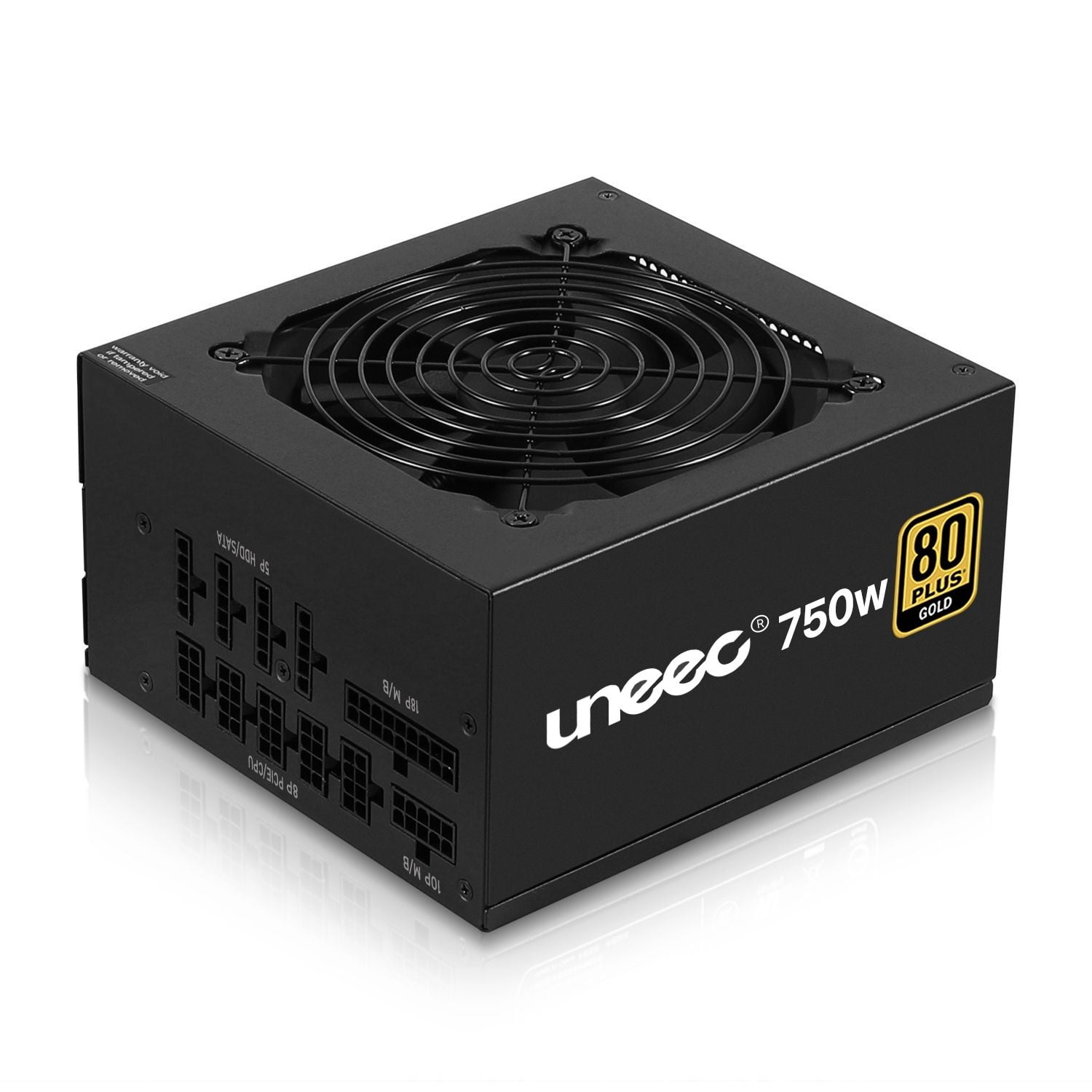 Uneec 750 Watt Power Supply 80 Plus Gold Fully Modular PC ATX Computer ...
