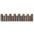 Uneven Solid Log Edging Patio Wood Garden Edging Border Carbonized ...