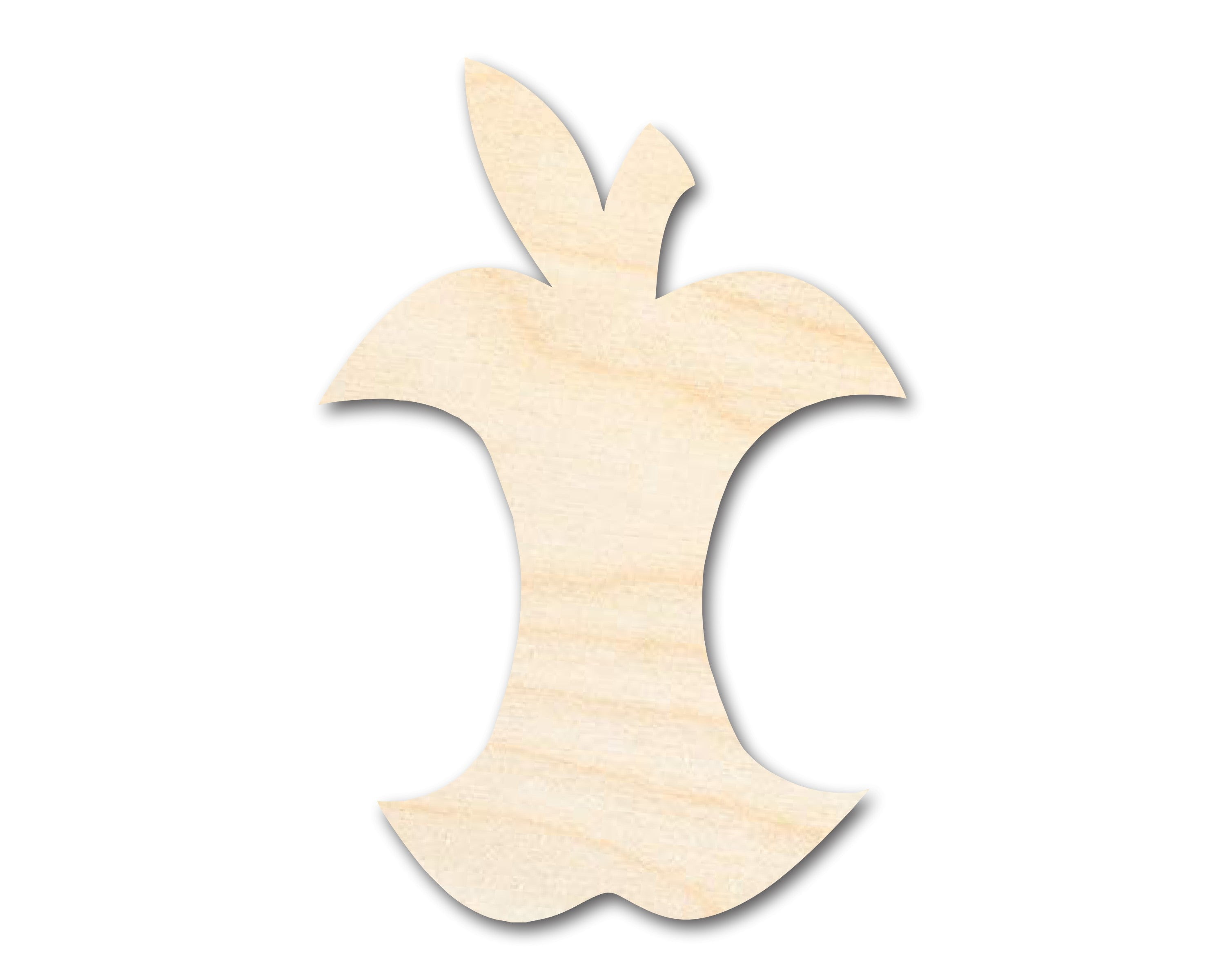 Unfinished Apple Core Shape 24" / 1/8" - Walmart.com