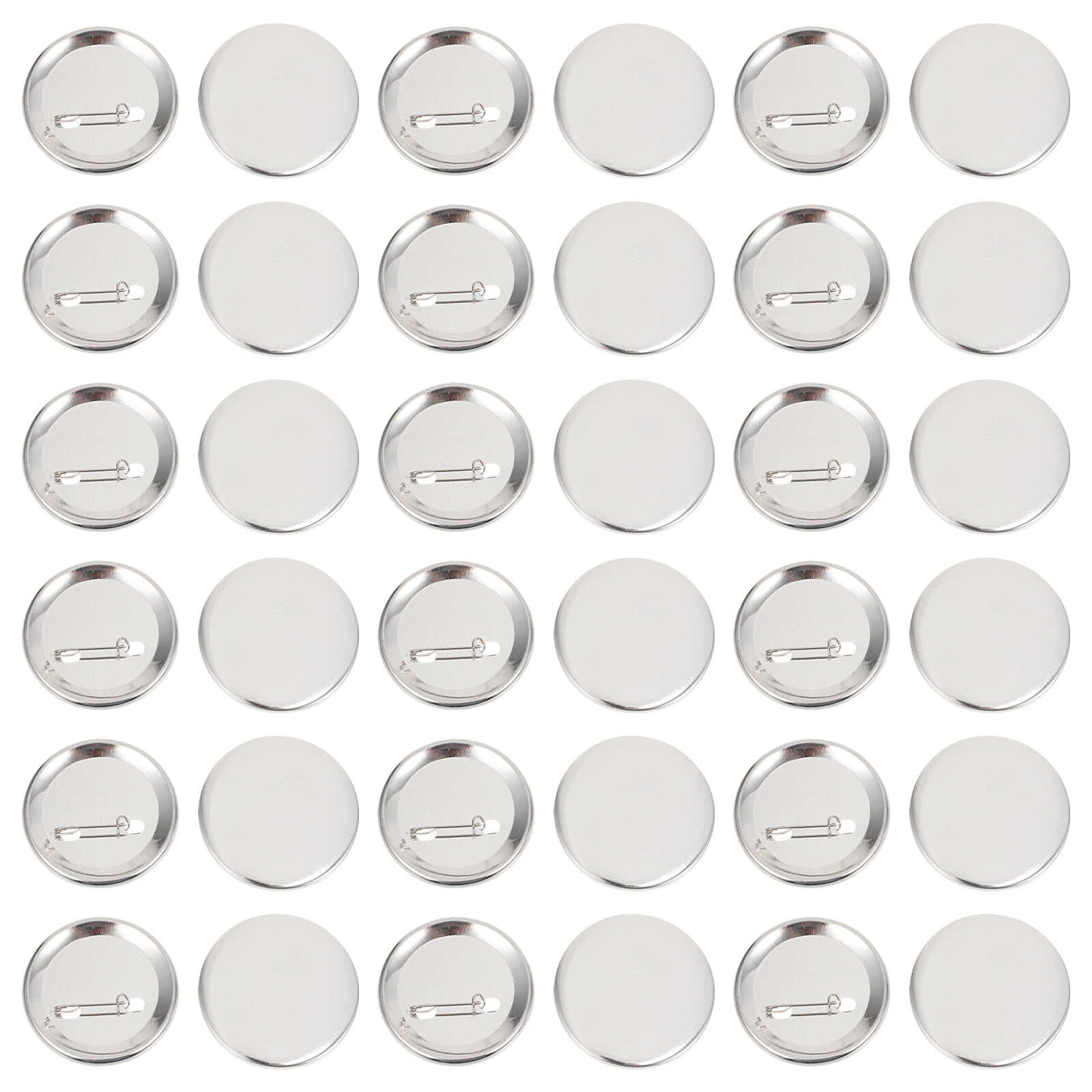 Unfinished Badge,100 Sets Button Badge Parts Blank Badge DIY Badge ...