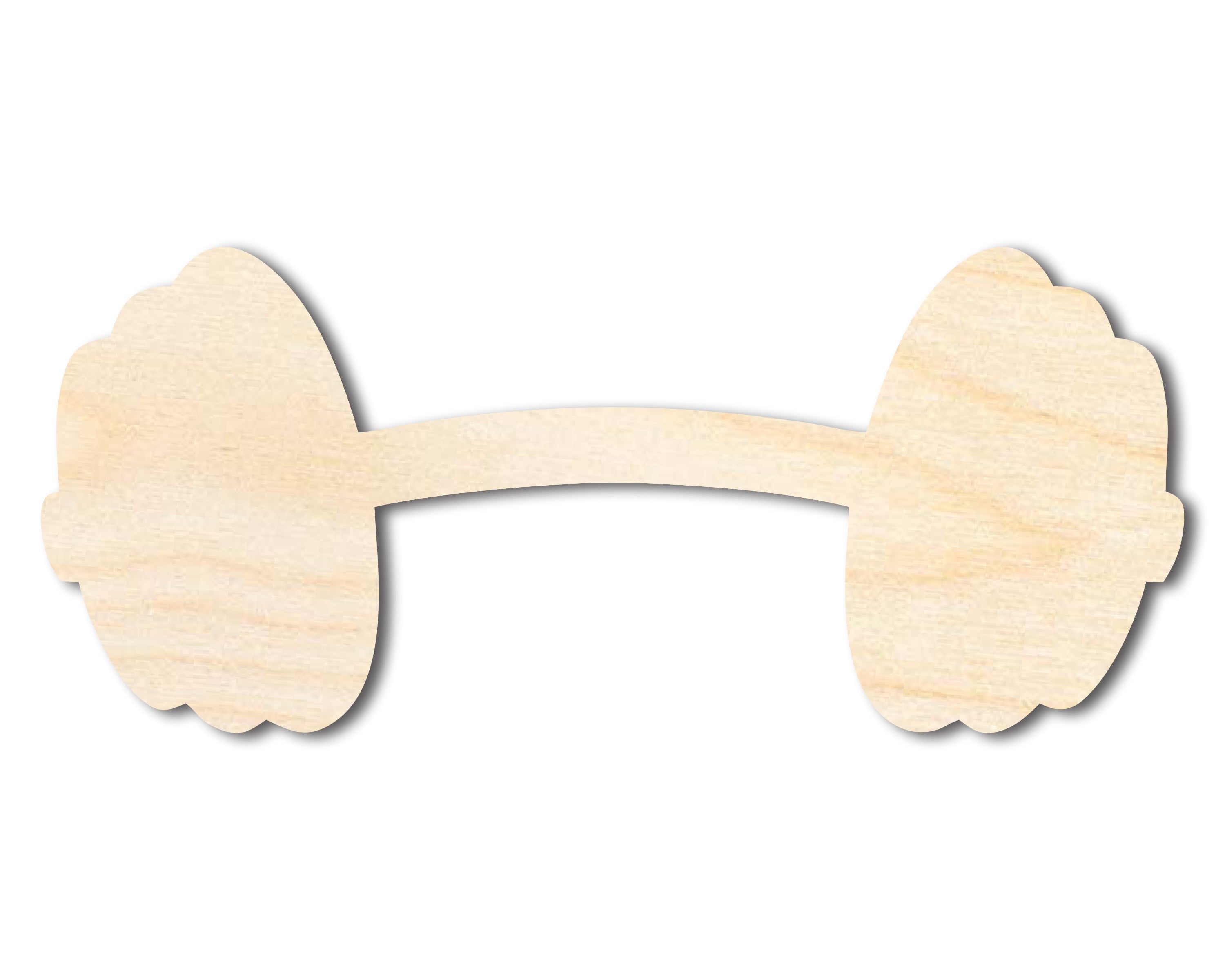 Unfinished Barbell Shape | DIY Craft Cutout | up to 46" DIY 20" / 1/4 ...