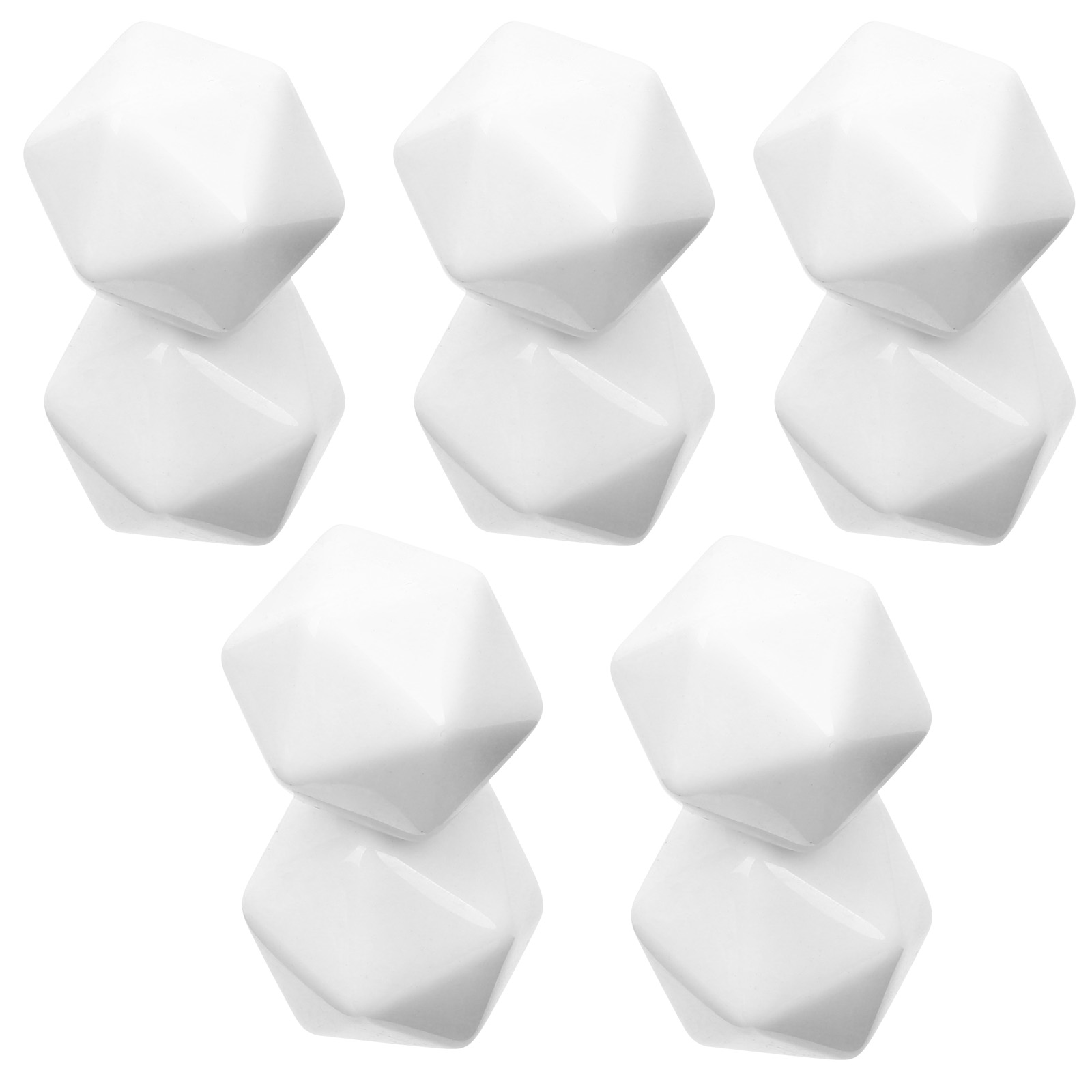 Unfinished Blank Blocks 5.5 X 8.5 Paper Number Toys Multi-faceted White ...