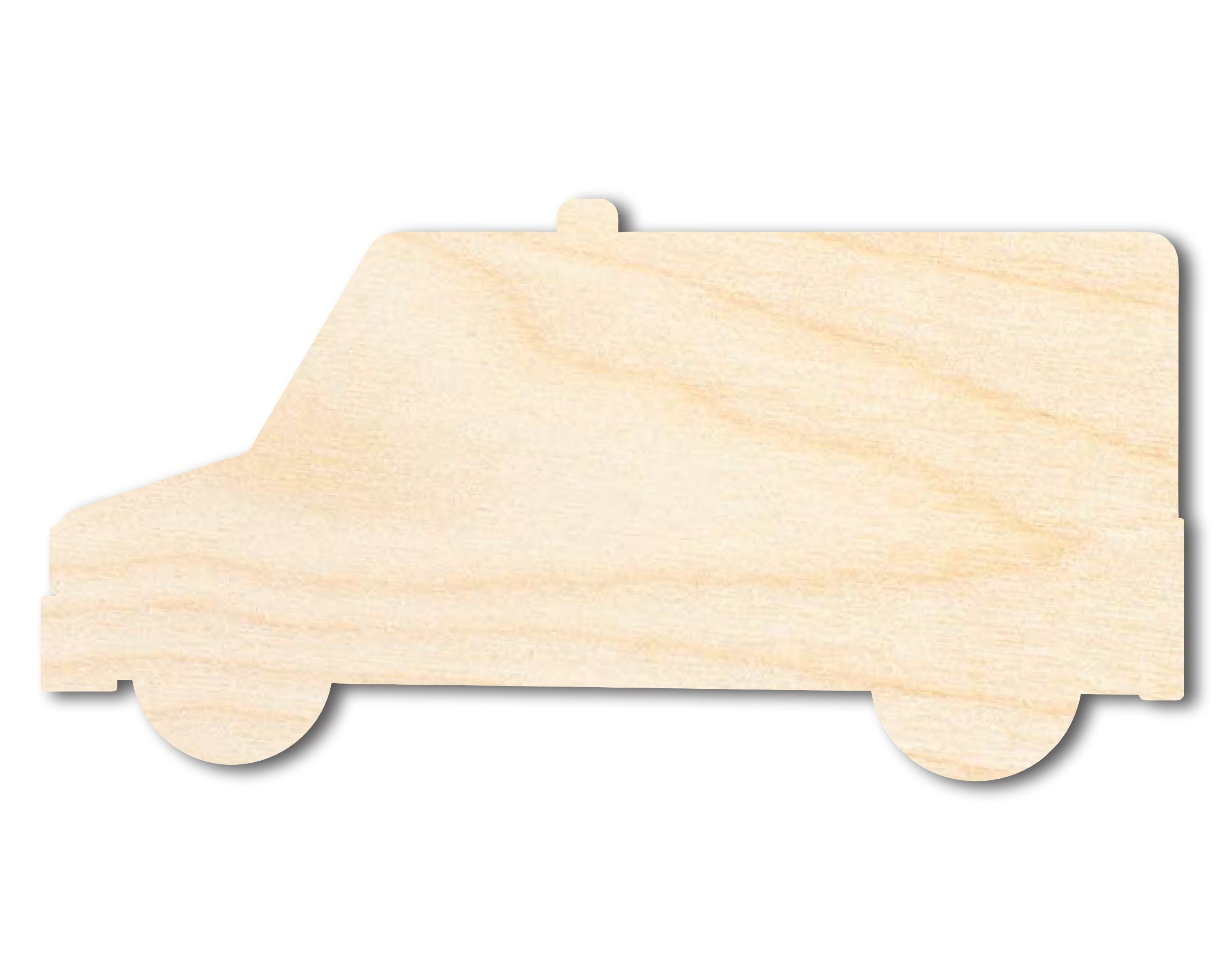 Unfinished Cartoon Ambulance Shape | DIY Craft Cutout | up to 46" DIY 4 ...