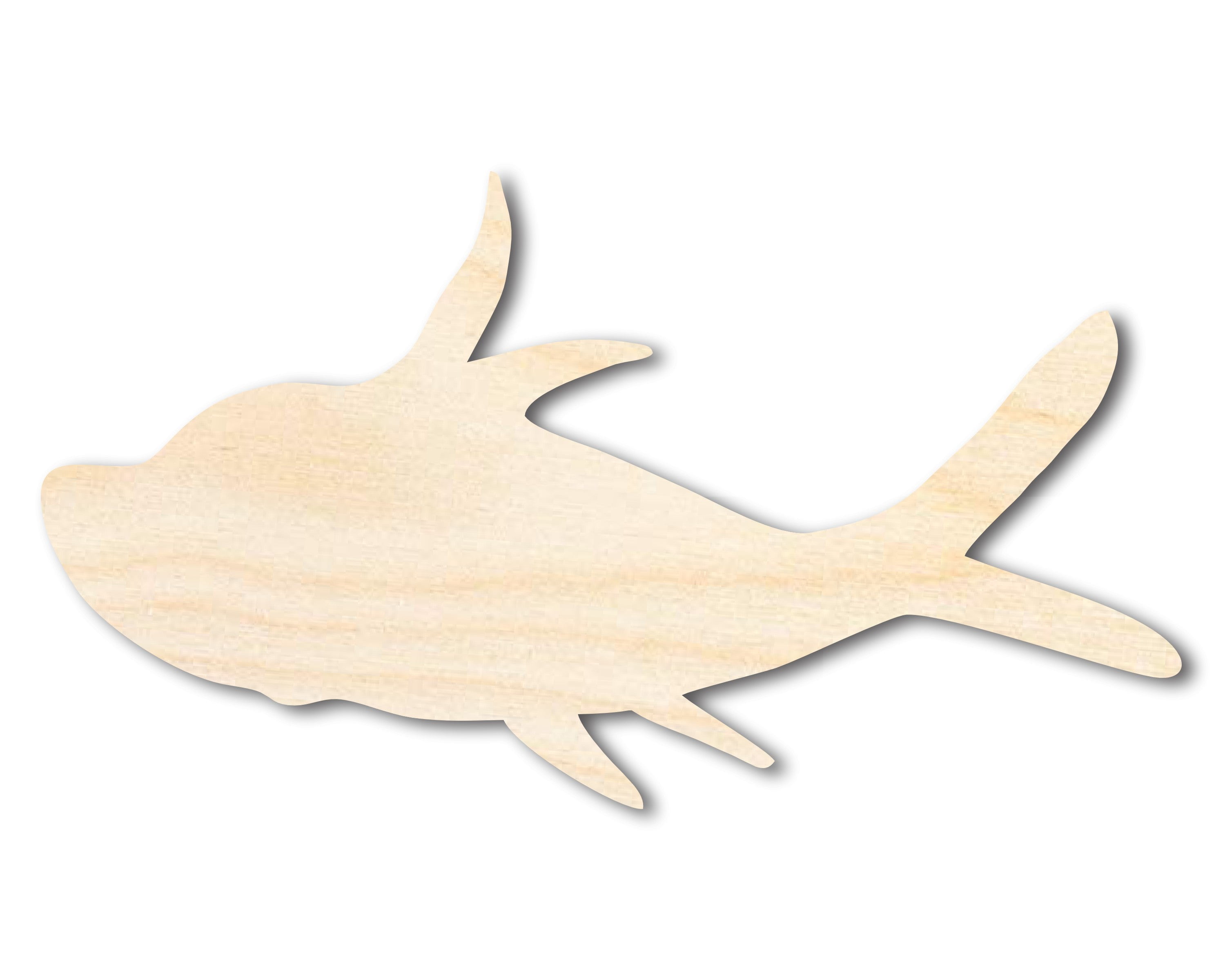 Unfinished Cartoon Fish Wood Cutout Shape | DIY Craft Cutout | up to 46 ...