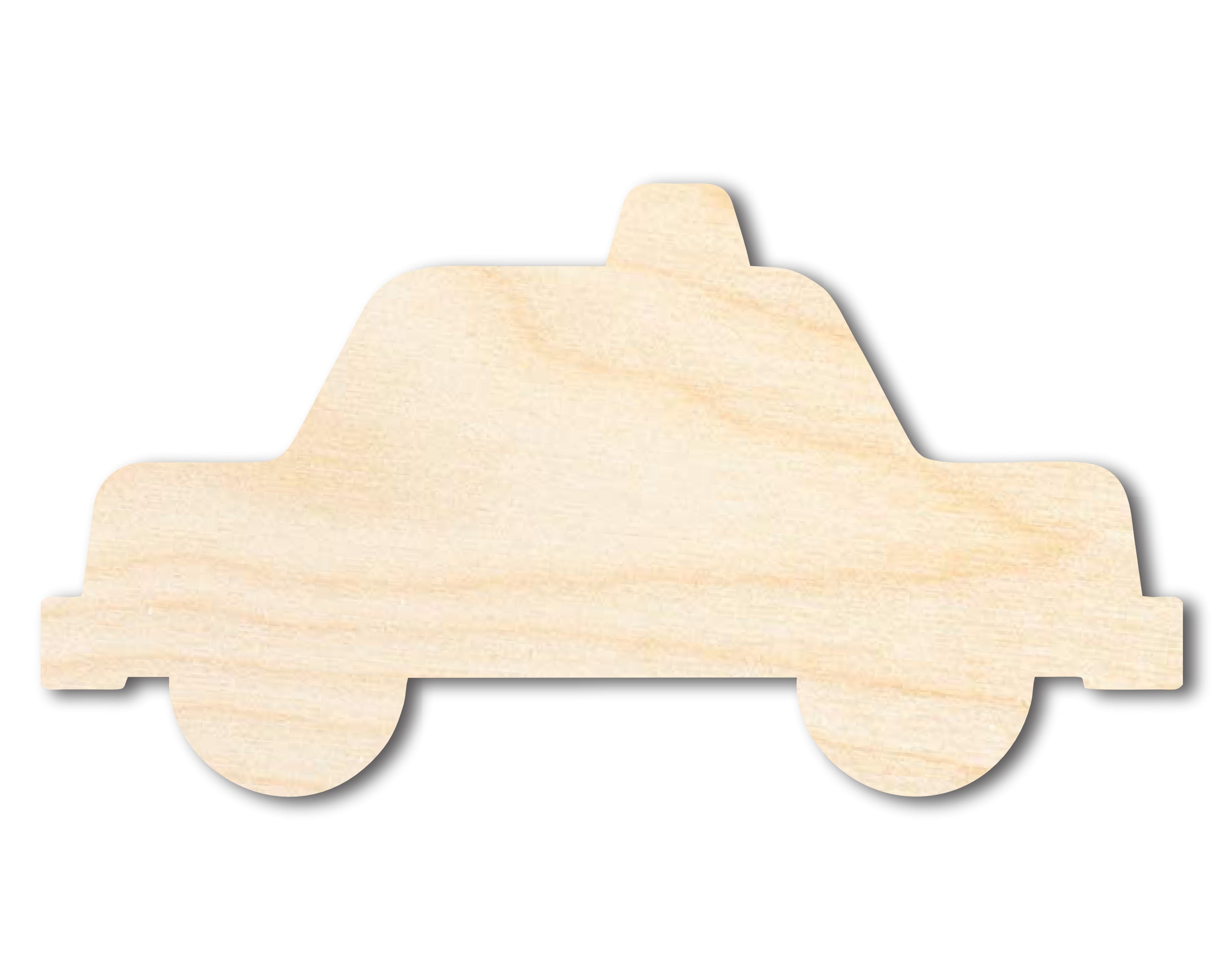 Unfinished Cartoon Police Car Shape | DIY Craft Cutout | up to 46" DIY ...