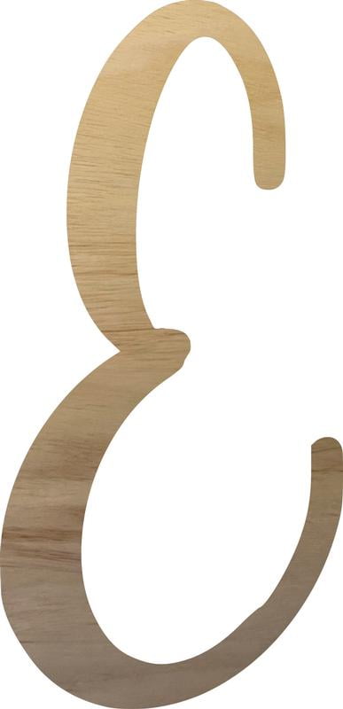 Unfinished Cheap Wood Letter E, Craft 20'' tall Wooden Alphabet Letters ...