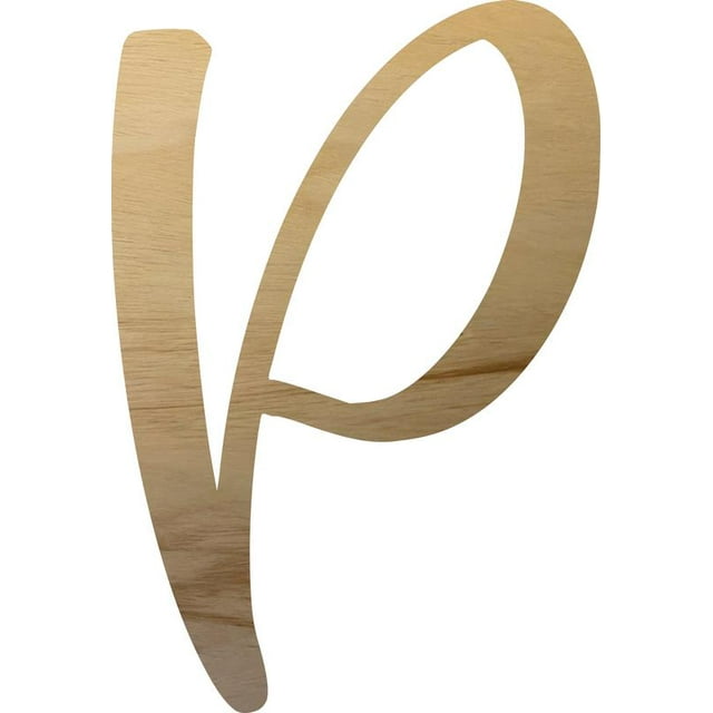 Unfinished Cheap Wood Letter P, Craft 10'' tall Wooden Alphabet Letters ...