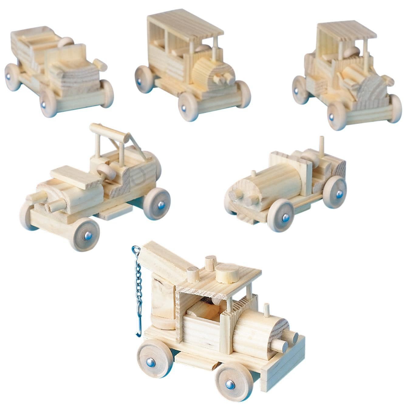 Unfinished Classic Cars of Yesteryear, Unassembled (Set of 6) - Walmart.com