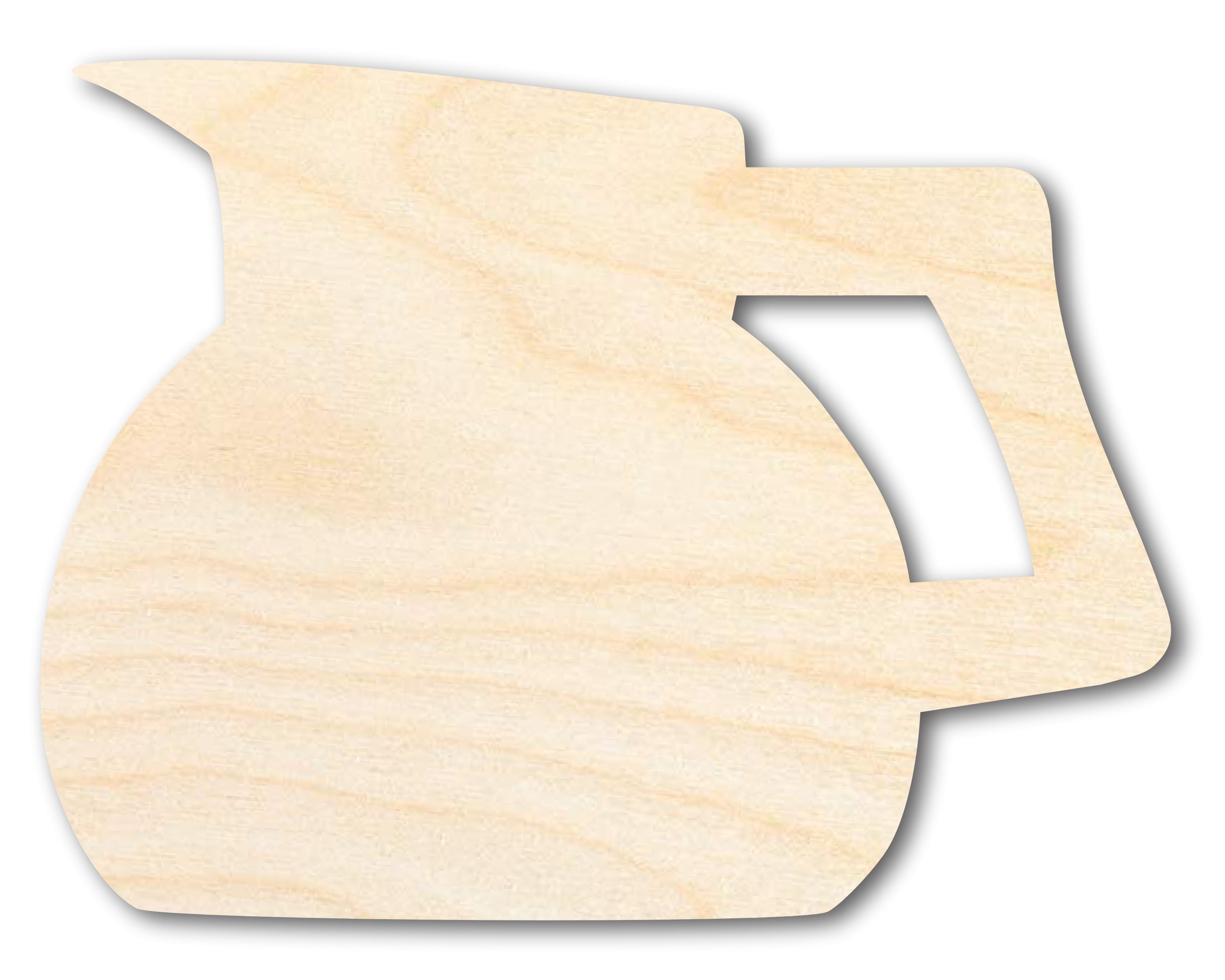 Unfinished Coffee Pot Shape | Craft Cutout | up to 46" DIY 5" / 1/2 ...