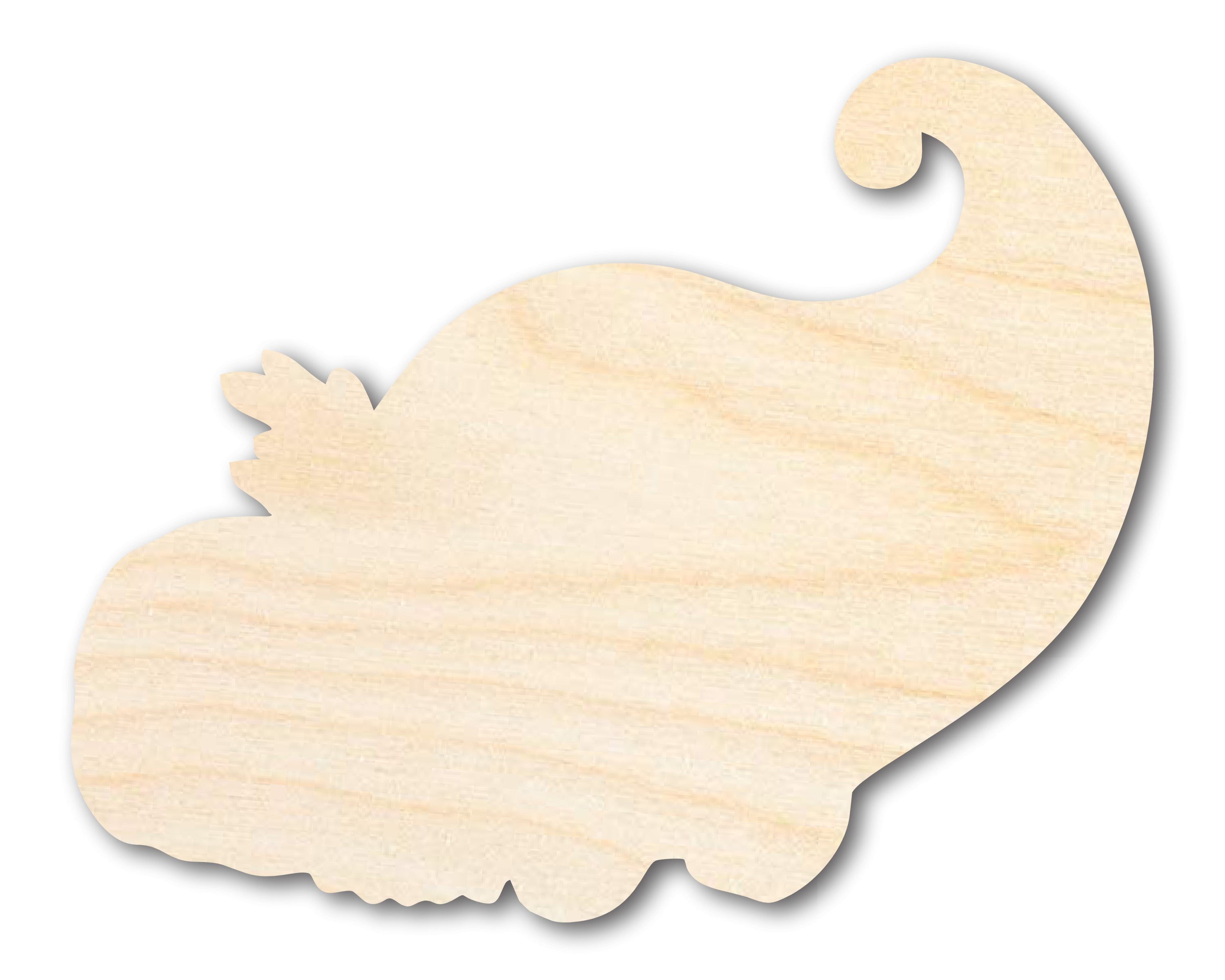 Unfinished Cornucopia Harvest Shape | Craft Cutout | up to 46" DIY 4 ...