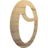 Unfinished Large Wood Letter O, Paintable Wall Hanging 12'' Tall Craft ...