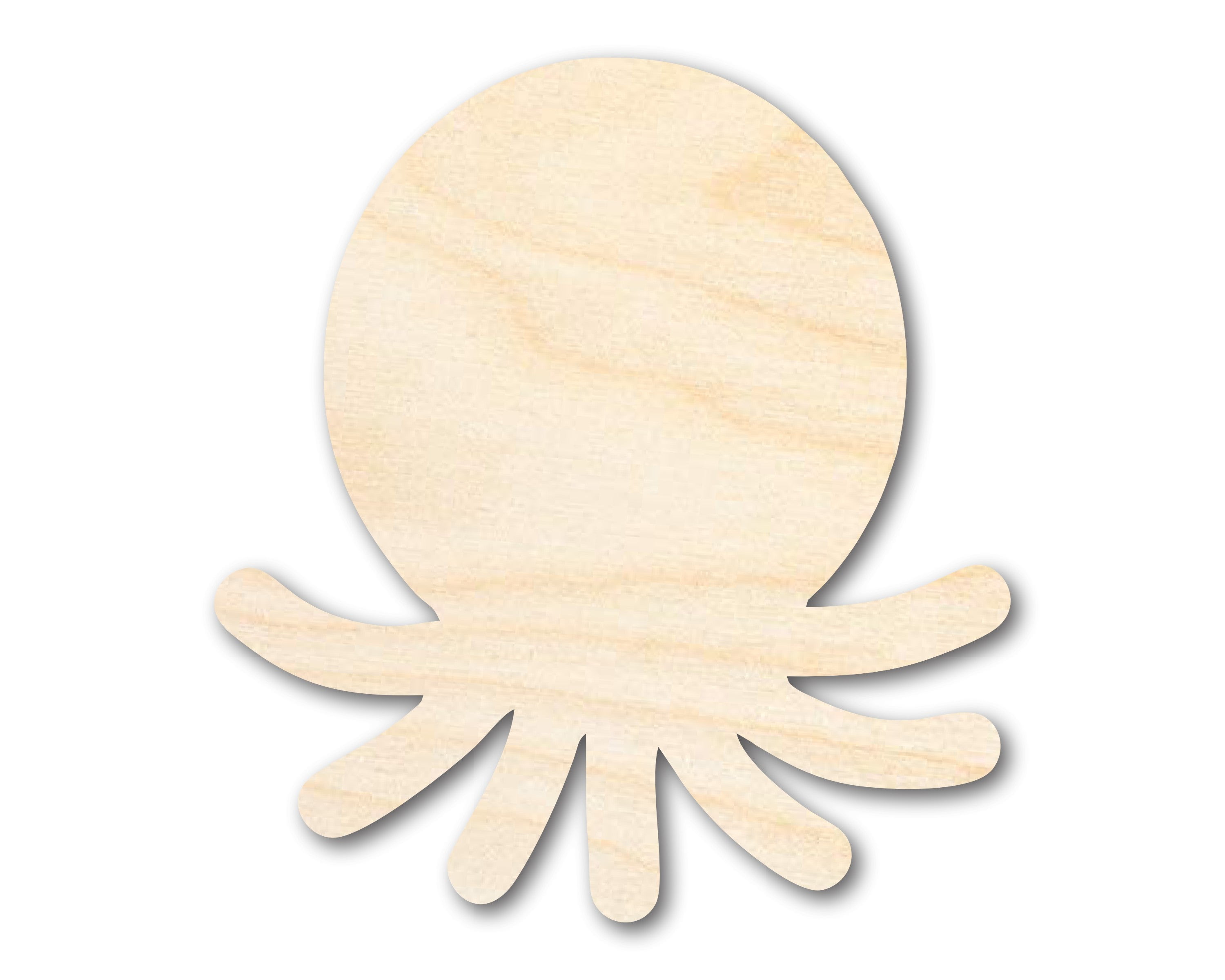 Unfinished Cute Octopus Shape 18" / 1/2" - Walmart.com