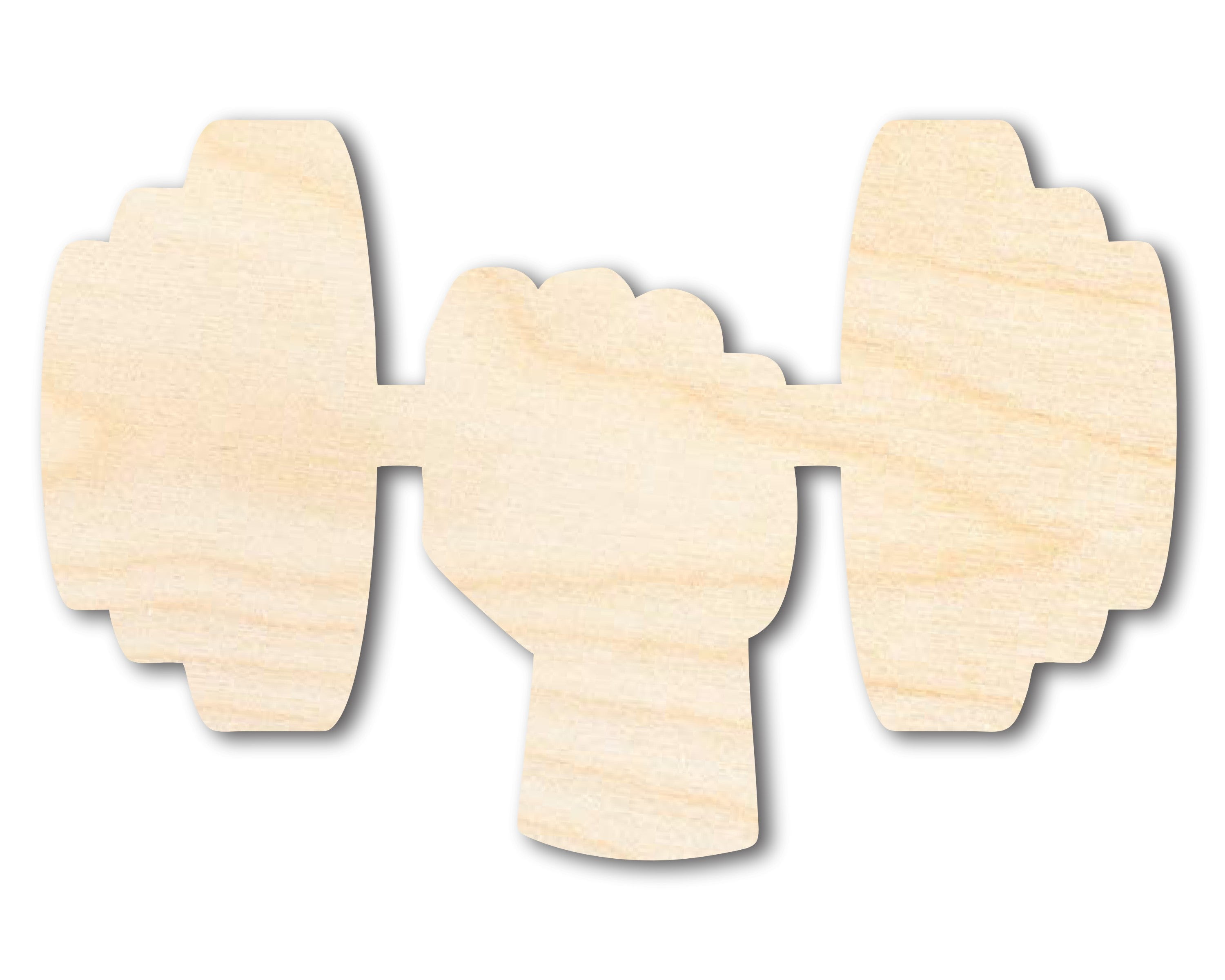 Unfinished Dumbbell Shape | DIY Craft Cutout | up to 46" DIY 24" / 3/4 ...