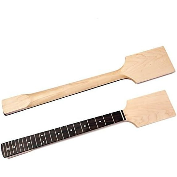Unfinished Electric Guitar Neck, 22 Fret 25.5 inch Maple Rosewood ...