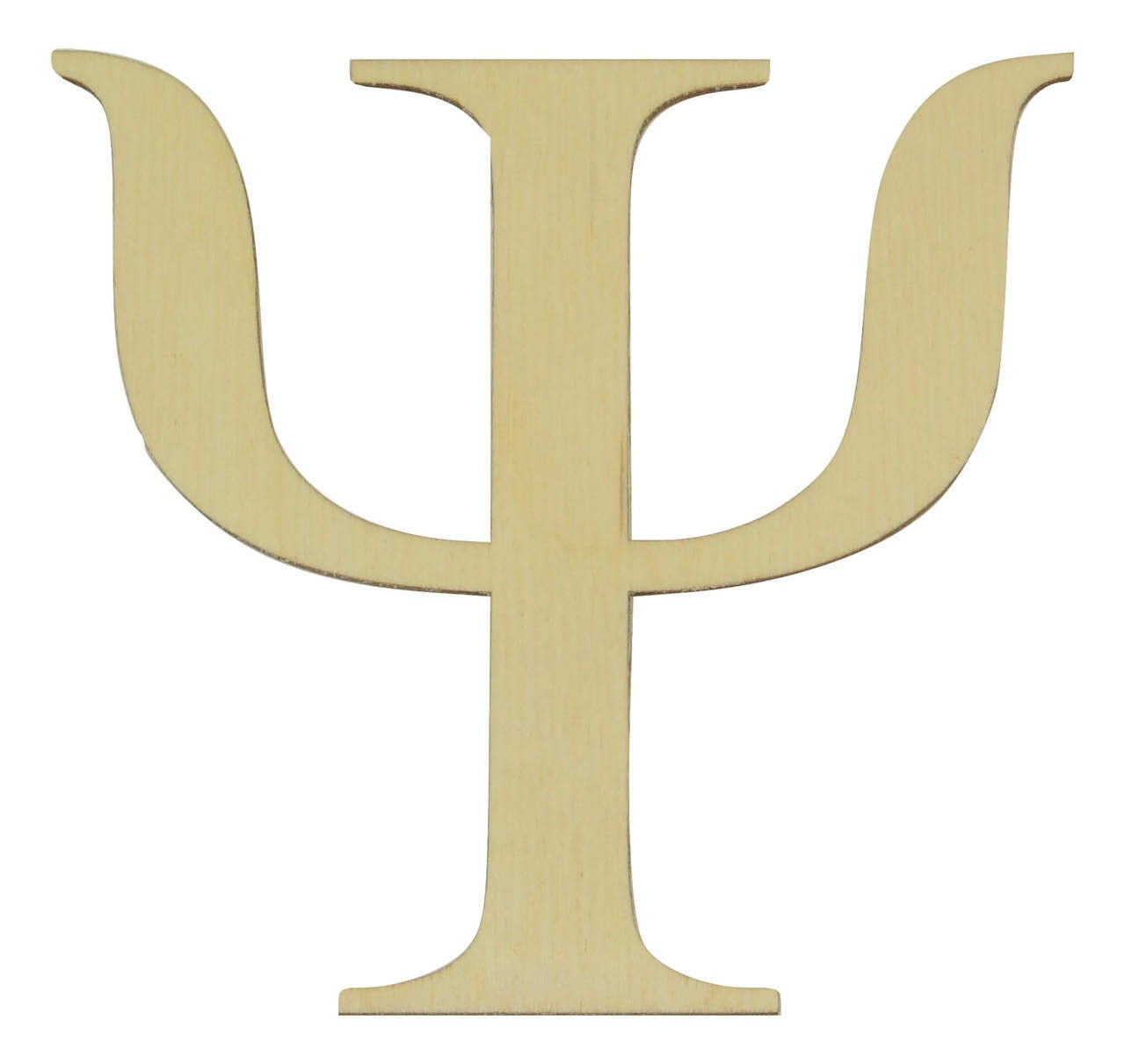 Unfinished Greek Letter Psi Wood Cutout (20" Tall, 3/4" Thick Baltic ...