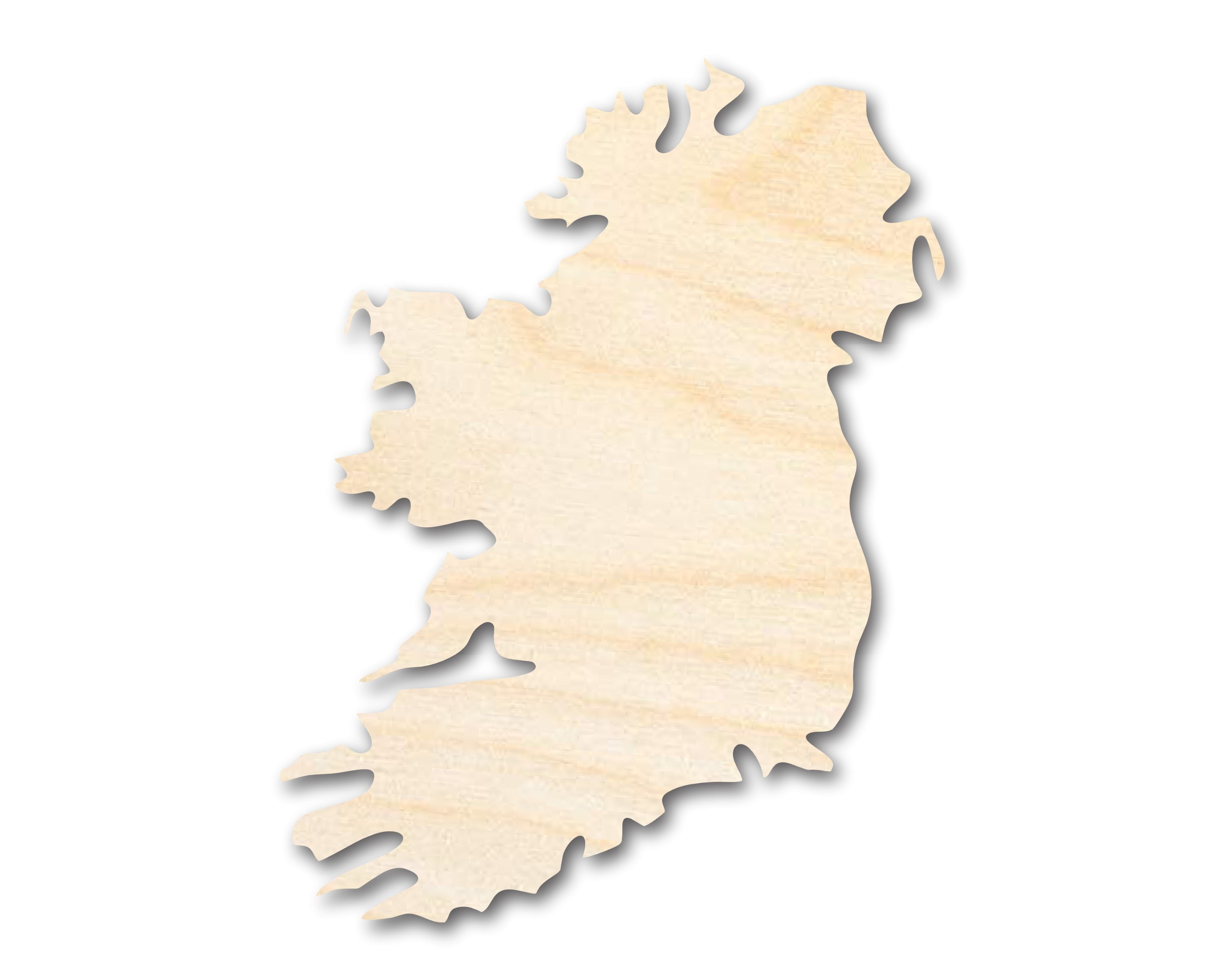 Unfinished Ireland Country Silhouette | DIY Craft Cutout 8" / 1/2 ...