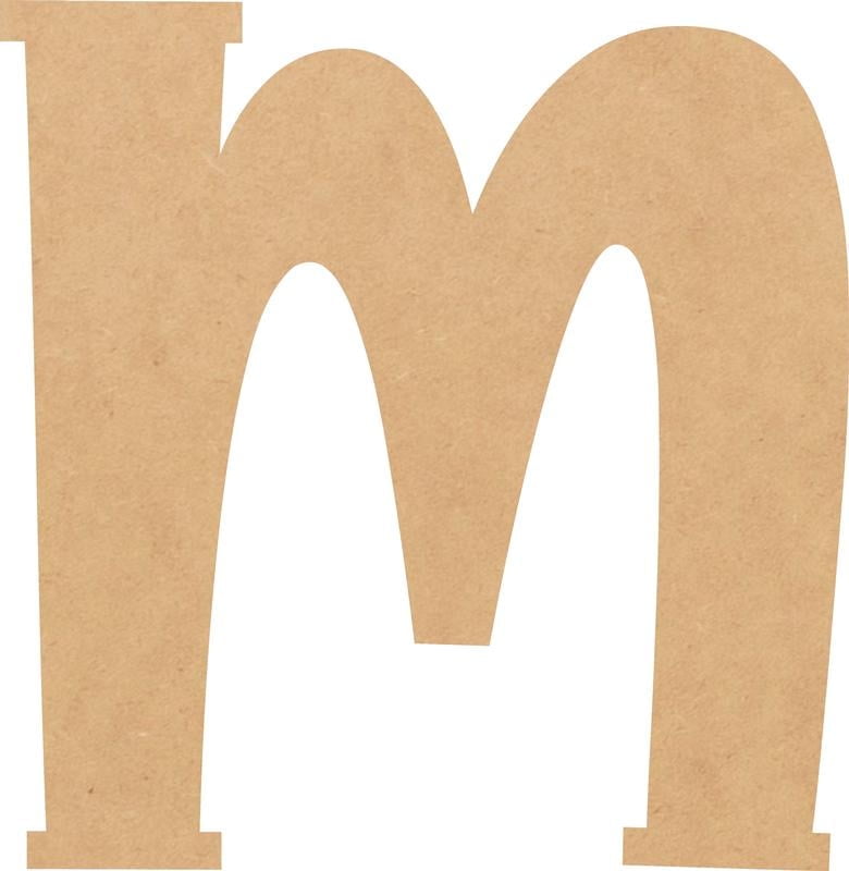 Unfinished MDF 16'' Tall Lemon Spark Letters DIY M, Paintable Craft ...