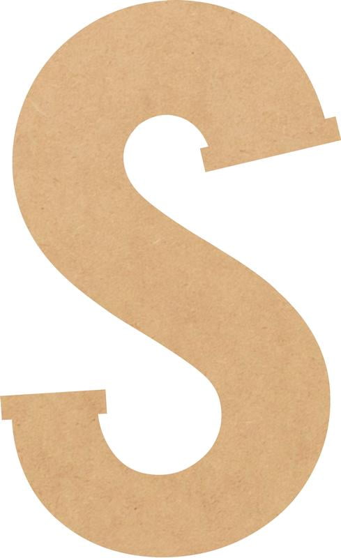 Unfinished MDF 18'' Tall Lemon Spark Letters DIY S, Paintable Craft ...