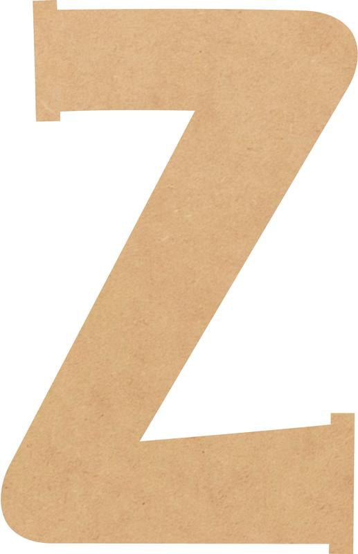 Unfinished MDF 20'' Tall Lemon Spark Letters DIY Z, Paintable Craft ...