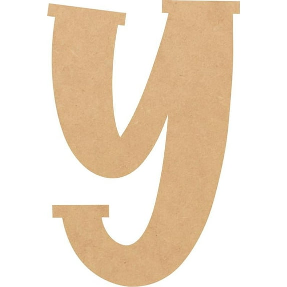 Unfinished MDF 7'' Tall Lemon Spark Letters DIY Y, Paintable Craft ...