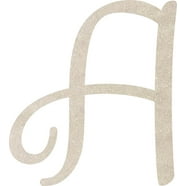 "Awesome Life Craft Unfinished Wood MDF Letters, Curlz Monogram N, 3 ...