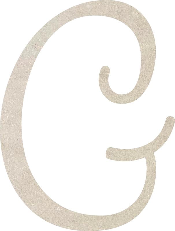 Unfinished MDF Letter G, Paintable 18'' Tall Small Wood Letter Love Is ...