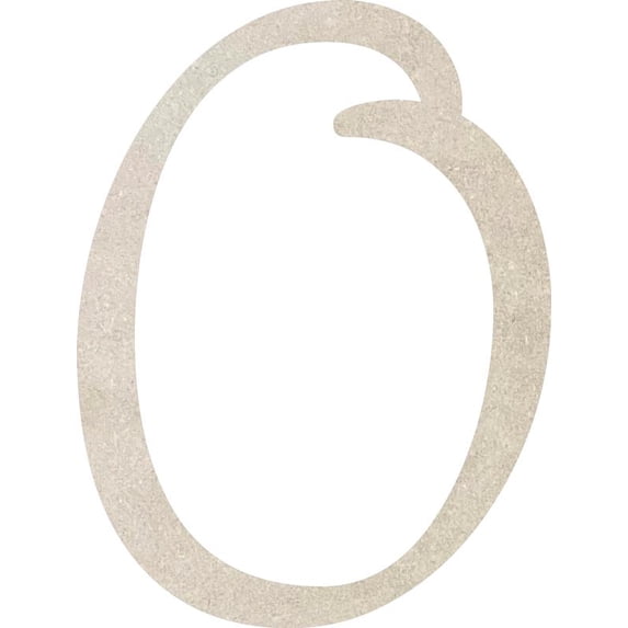 Unfinished MDF Letter O, Paintable 5'' Tall Small Wood Letter Love Is ...
