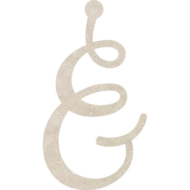 Unfinished MDF Letter &, Paintable 18'' Tall Small Wood Letter Love Is ...