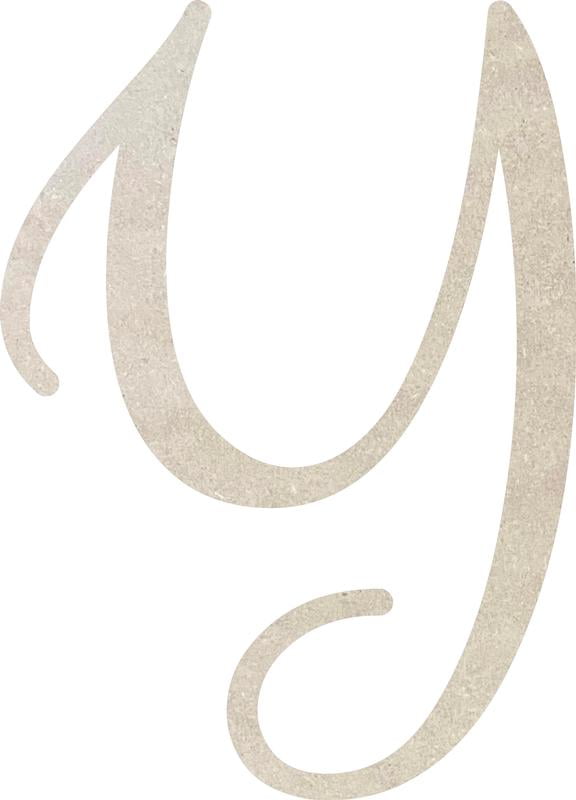 Unfinished MDF Letter Y, Paintable 18'' Tall Small Wood Letter Love Is ...