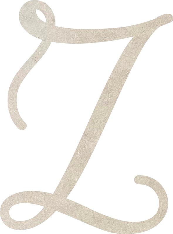 Unfinished MDF Letter Z, Paintable 18'' Tall Small Wood Letter Love Is ...