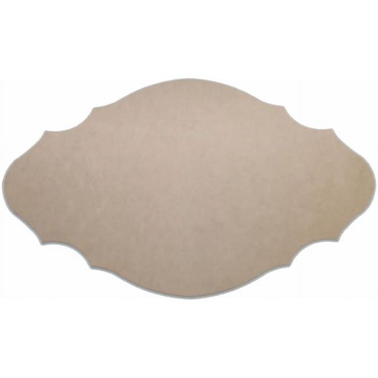 Unfinished MDF Plaque 1-Pkg-French 12.5 in. x 7.5 in. - Walmart.com