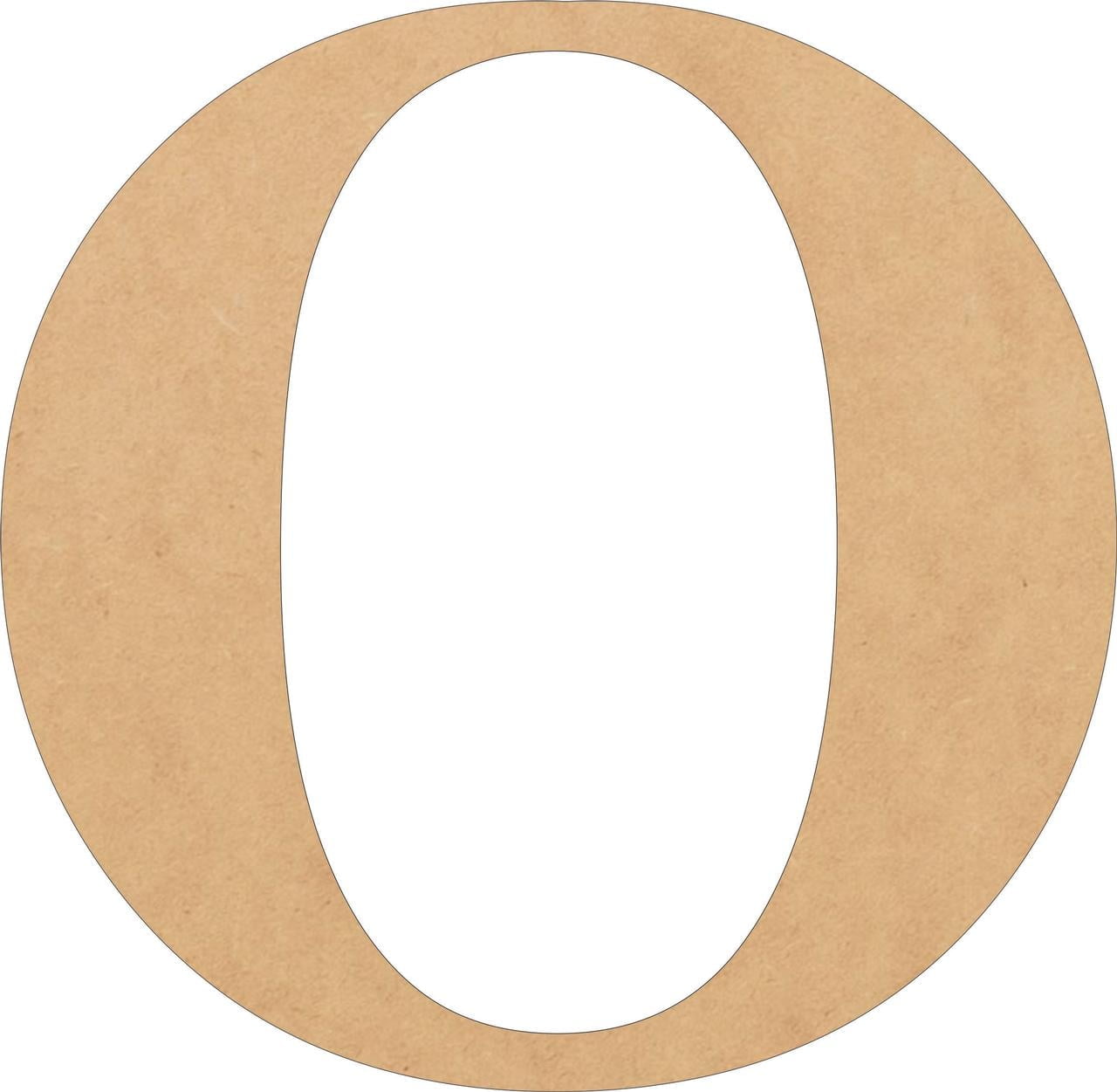 Unfinished MDF Wood Letters, Blank DIY 10'' Tall Craft O, DIY - Walmart.com