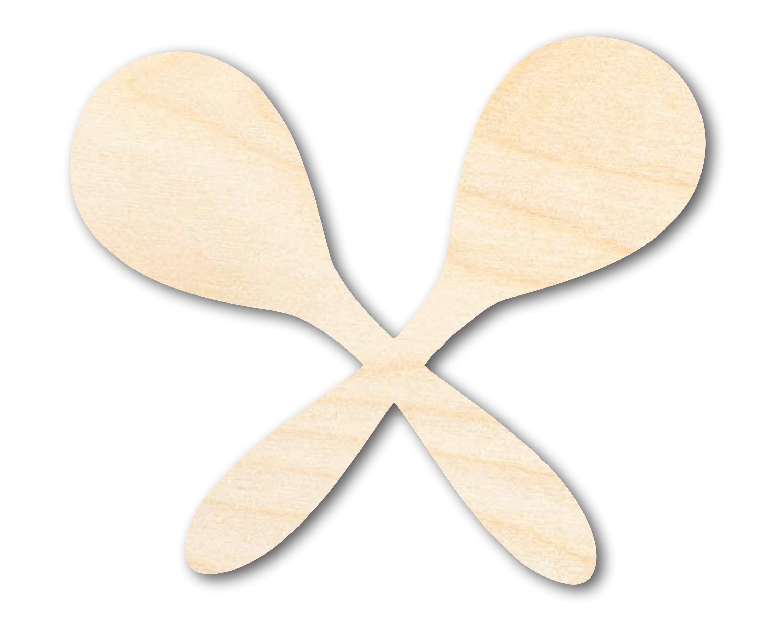 Unfinished Maraca Shape | DIY Craft Cutout 5" / 1/8" - Walmart.com