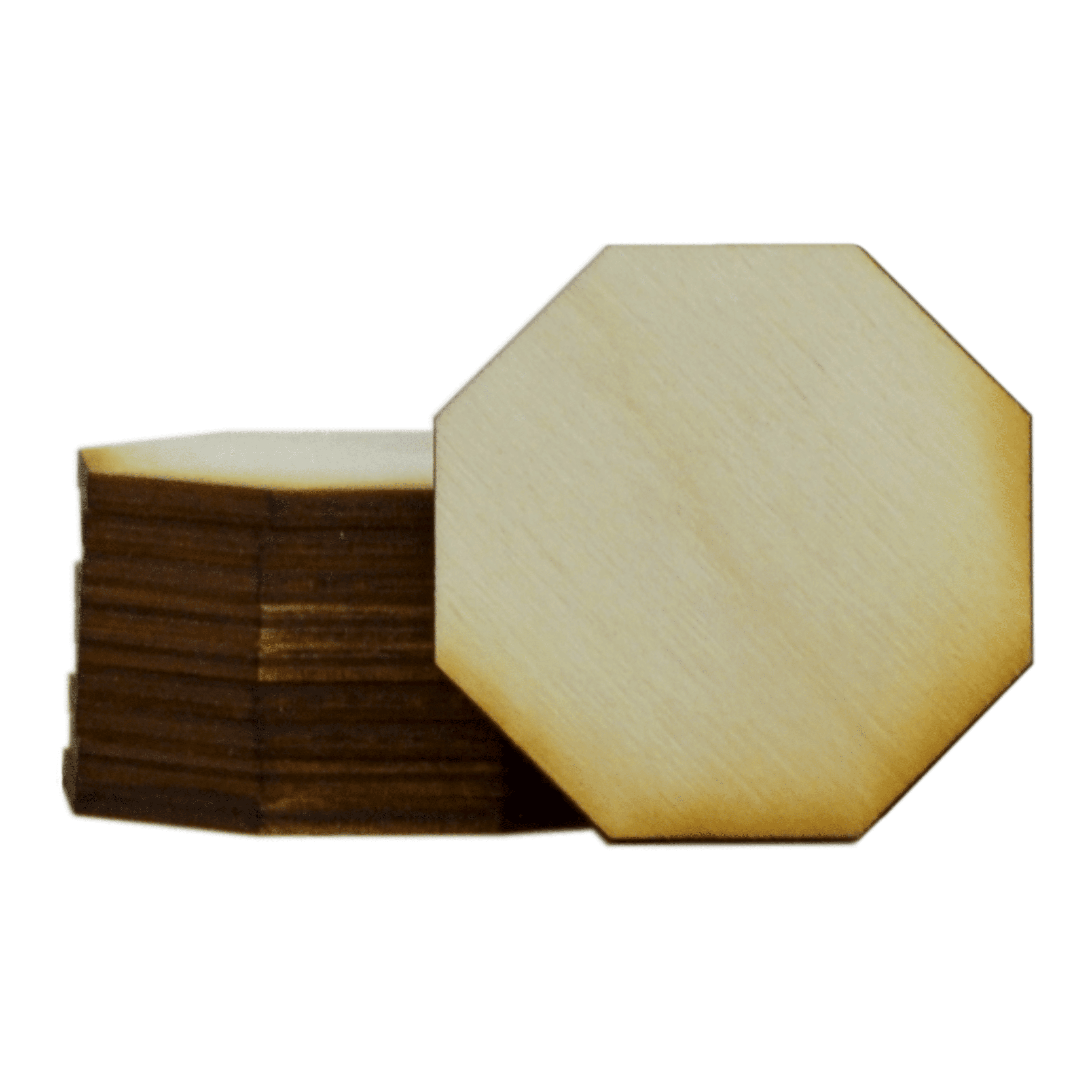 Unfinished Octagon Wood Cutout (1/4" Thick, 5 Inch (Package of 10 ...