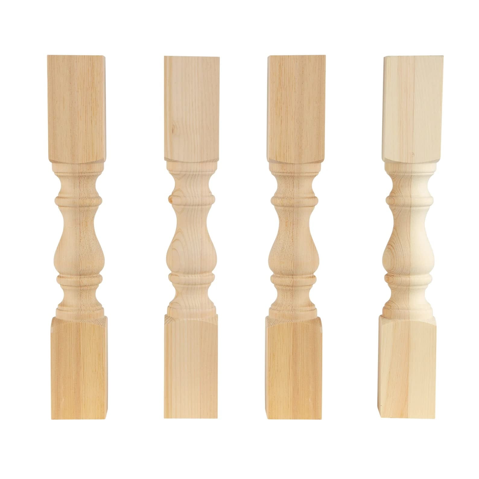 Unfinished Pine Table Legs Set of 4, Chunky Monastery Farmhouse Design ...
