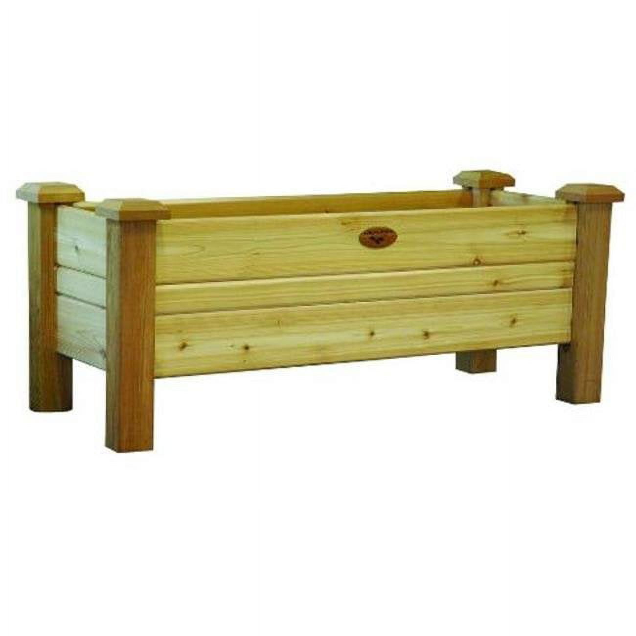 Unfinished Red Cedar Planter Box 18 x 48 x 19 in. - Walmart.com