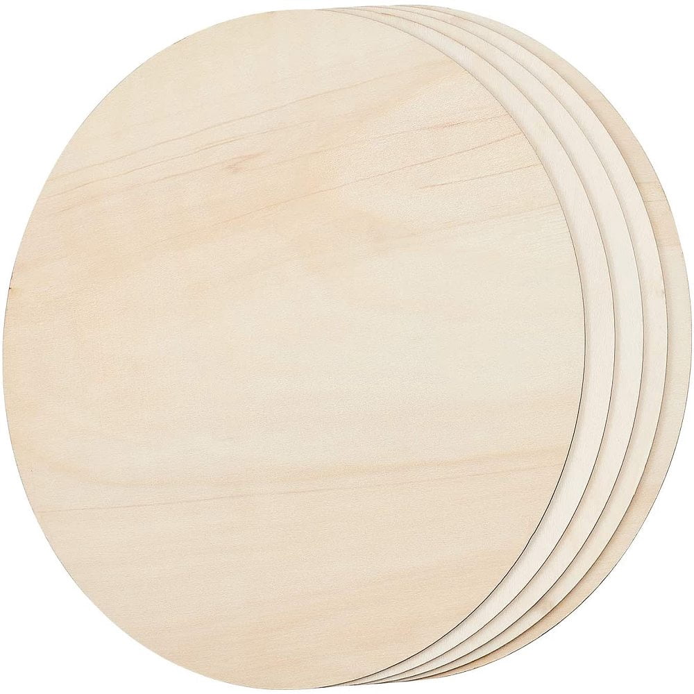 Unfinished Round Wood Slices 12" Wooden Round Shape Unfinished Natural ...