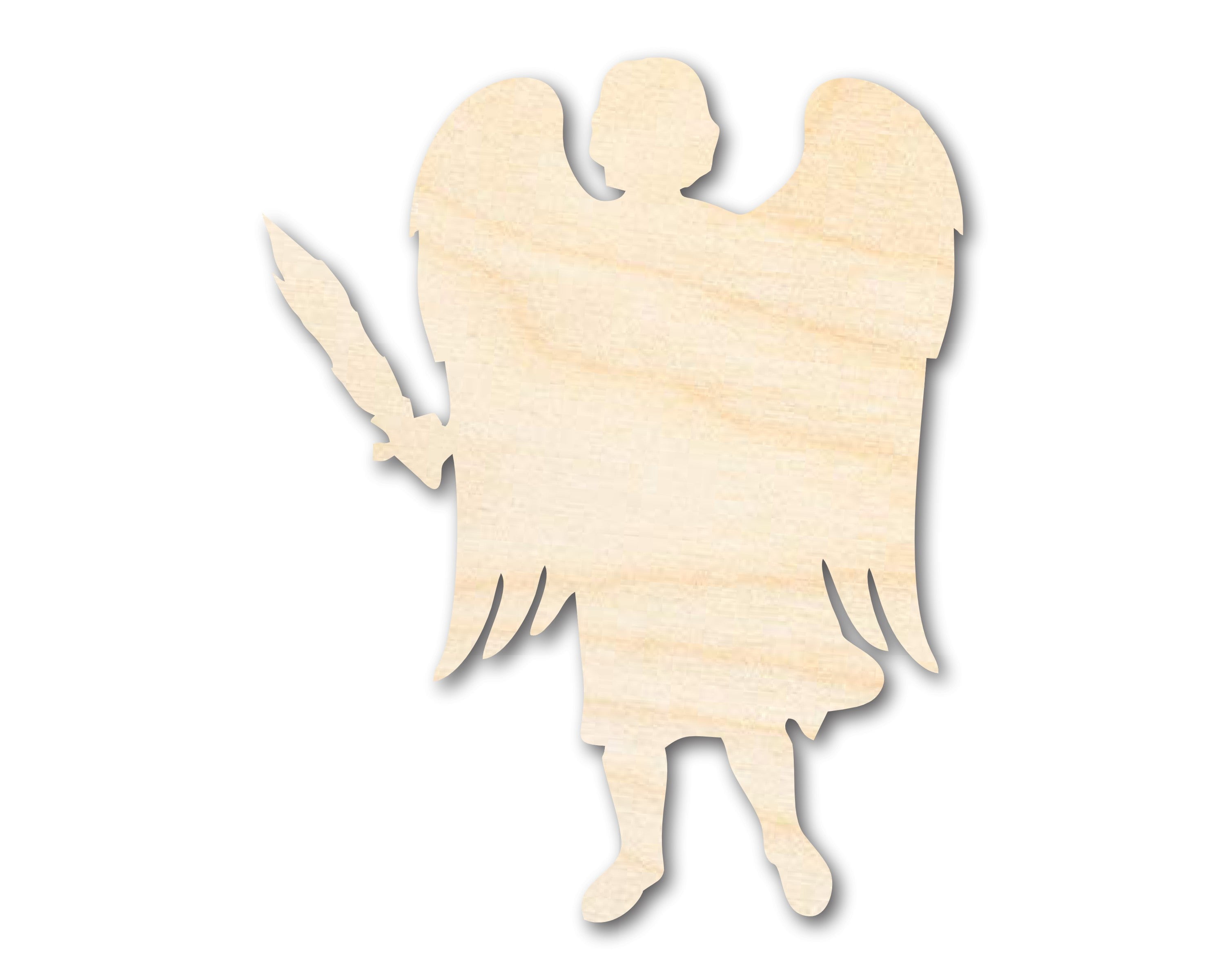 Unfinished Wood Saint Michael Shape | DIY Craft Cutout | up to 46" DIY ...