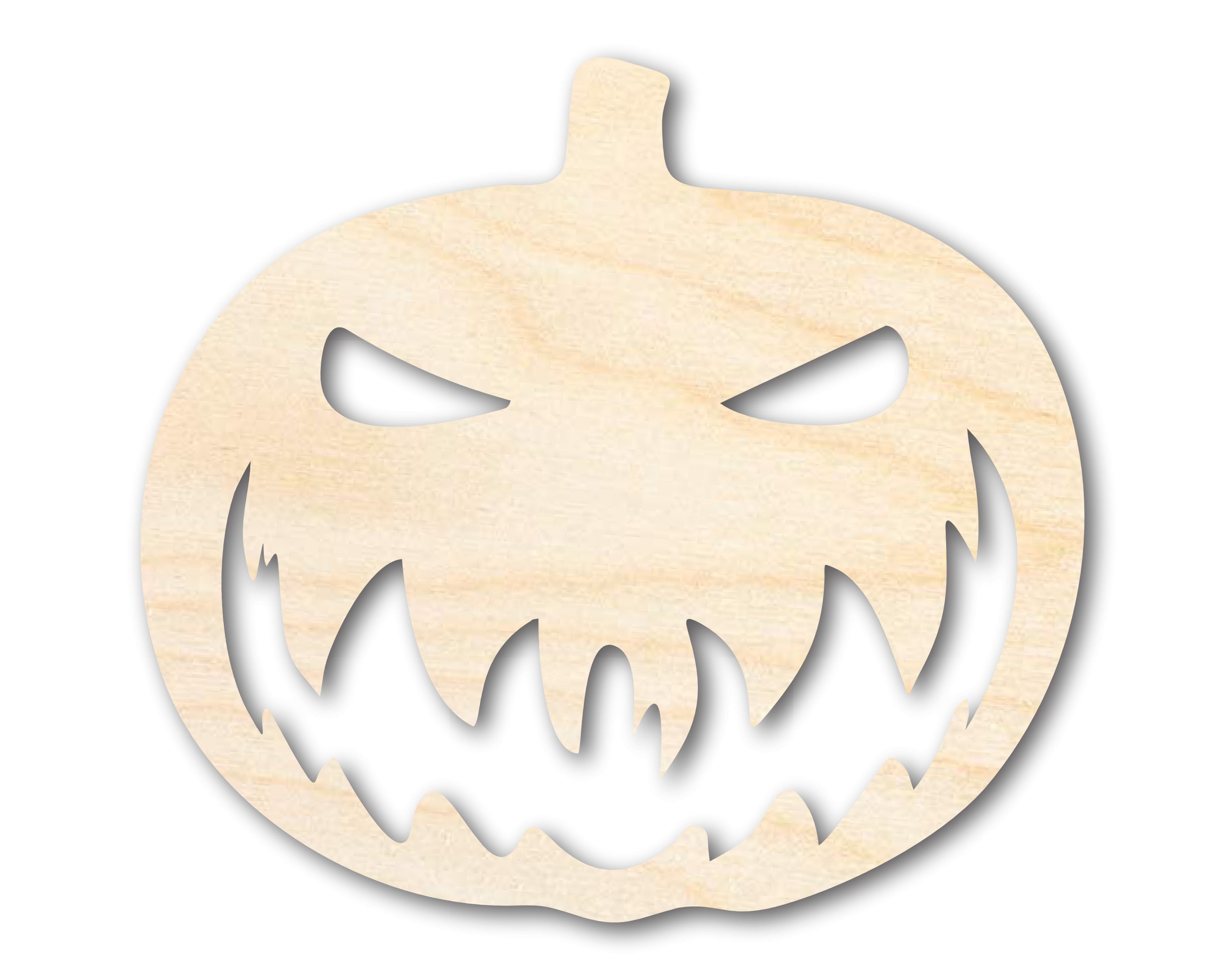 Unfinished Scary Pumpkin Shape | Craft Cutout | up to 46" DIY 20" / 1/2 ...