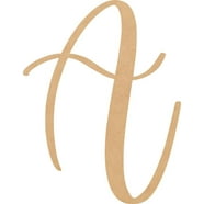Unfinished MDF Wood Letter A, Craft Alphabet 2'' Tall DIY Wall Décor ...