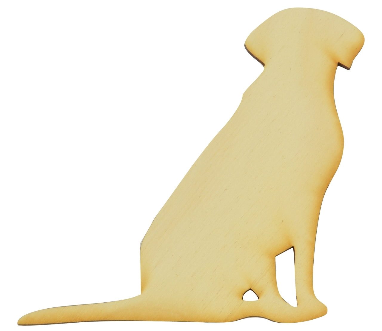 Unfinished Sitting Labrador Retriever Wood Cutout (1/4" Thickness ...