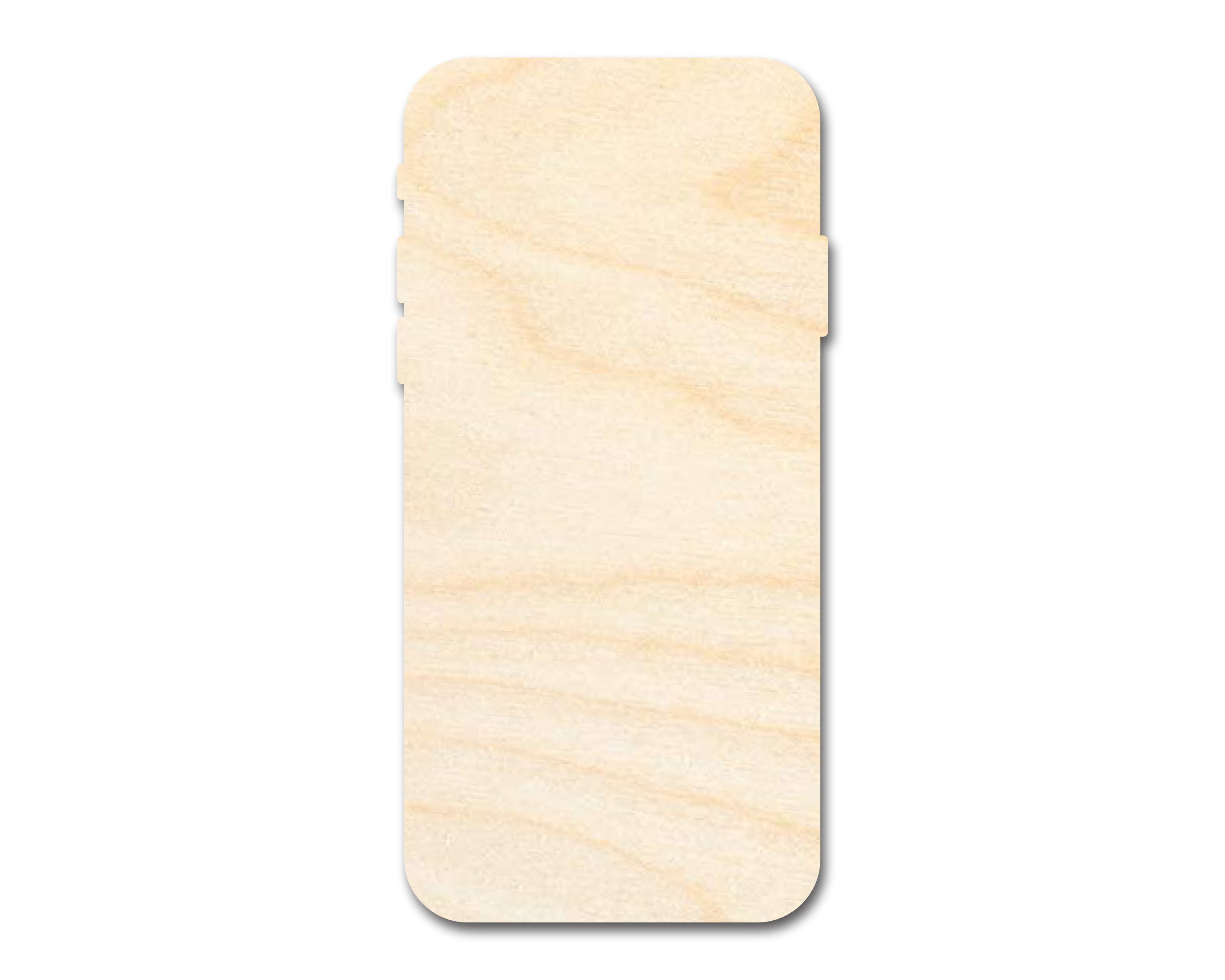 Unfinished Smartphone Shape | DIY Craft Cutout | up to 46" DIY 42" / 3/ ...